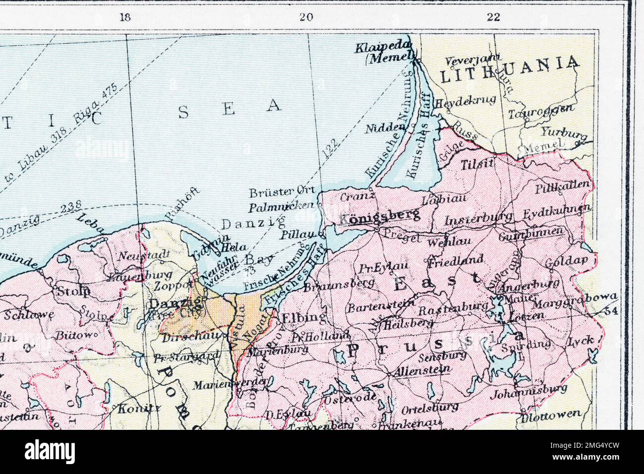 Territorial boundaries east prussia hi-res stock photography and images ...