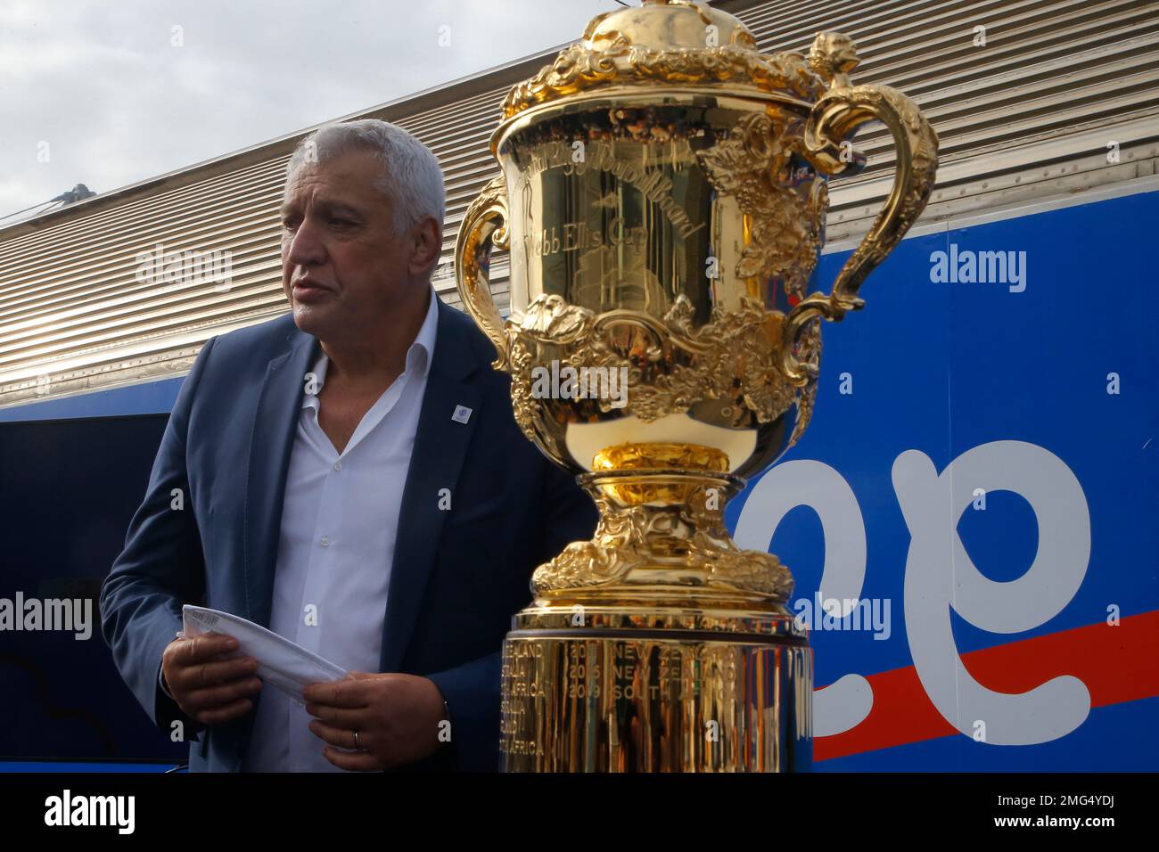 Claude Atcher, in charge of the 2023 rugby World Cup, stands by the ...