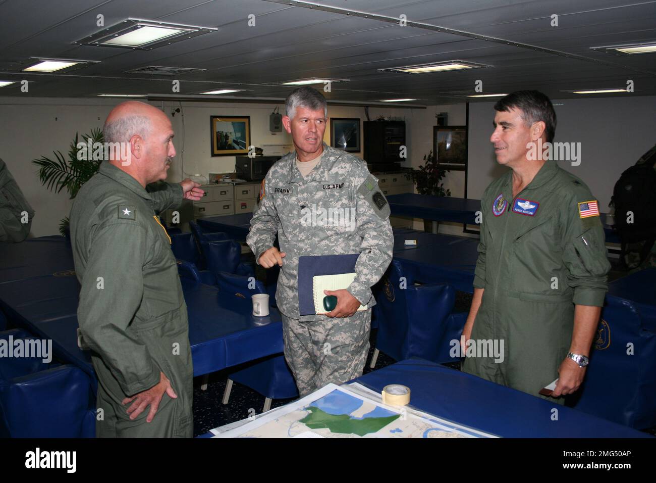 VIP Visitors - 26-HK-18-3. Army Brig. Gen. Graham with CG personnel ...