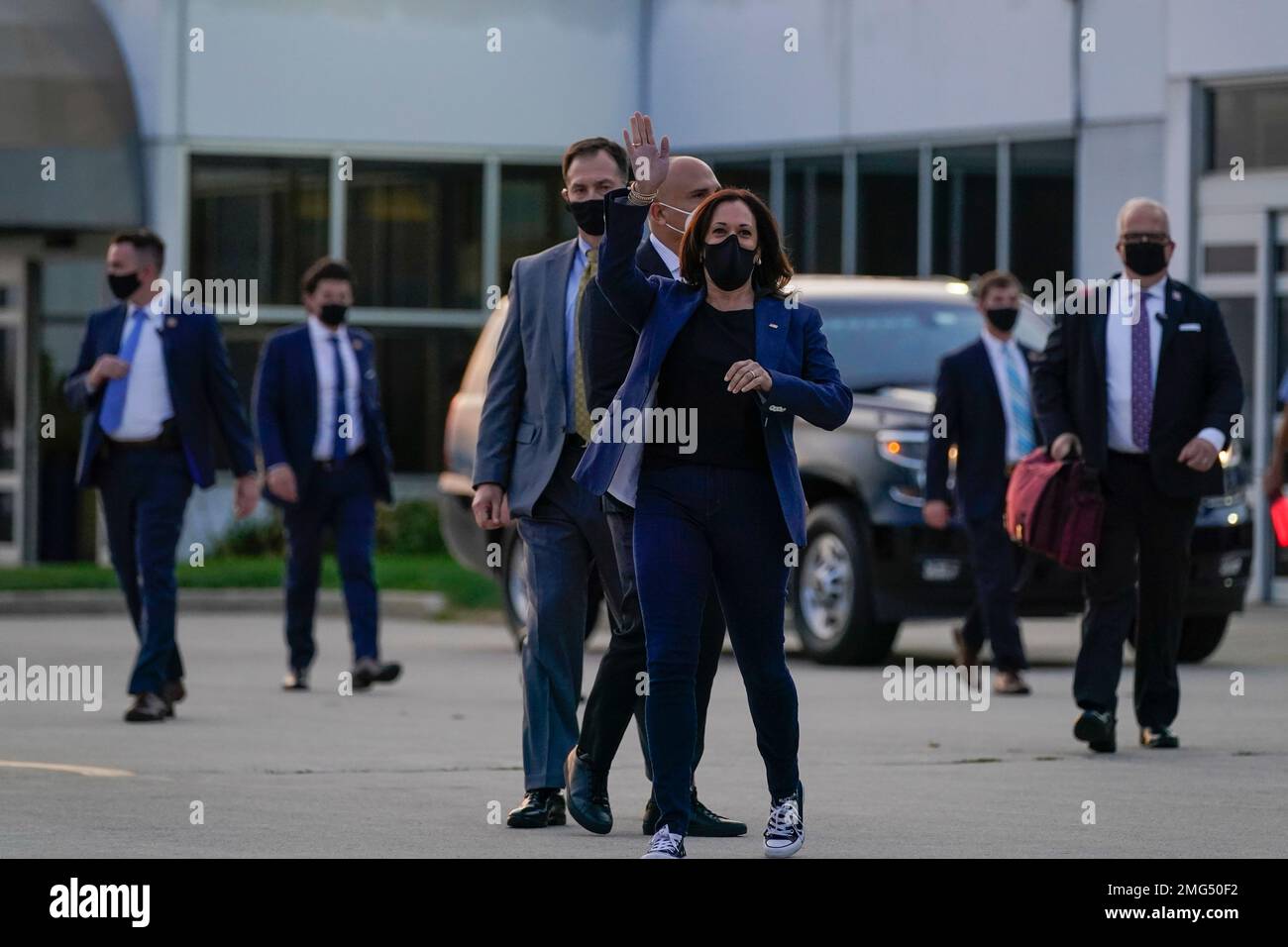 Democratic vice presidential candidate Sen. Kamala Harris, D-Calif ...