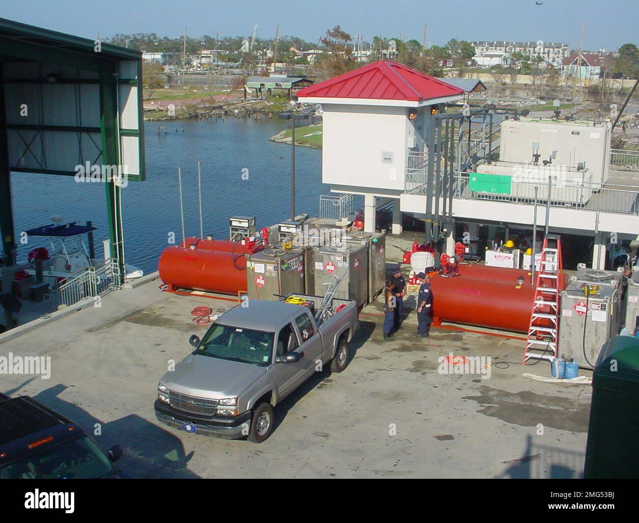 ESU Incident Command Post New Orleans - Katrina Sector - 26-HK-306-113. Hurricane Katrina Stock ...