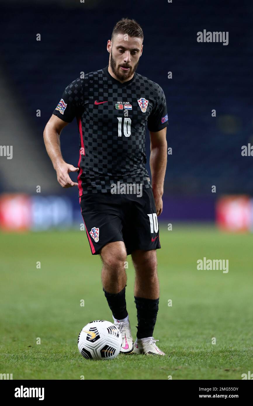 Croatia's Nikola Vlasic during the UEFA Nations League soccer match ...