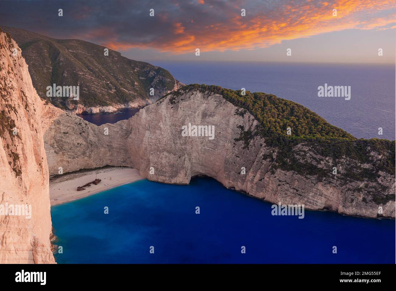 Panoramic view of navagio beach hi-res stock photography and images - Alamy
