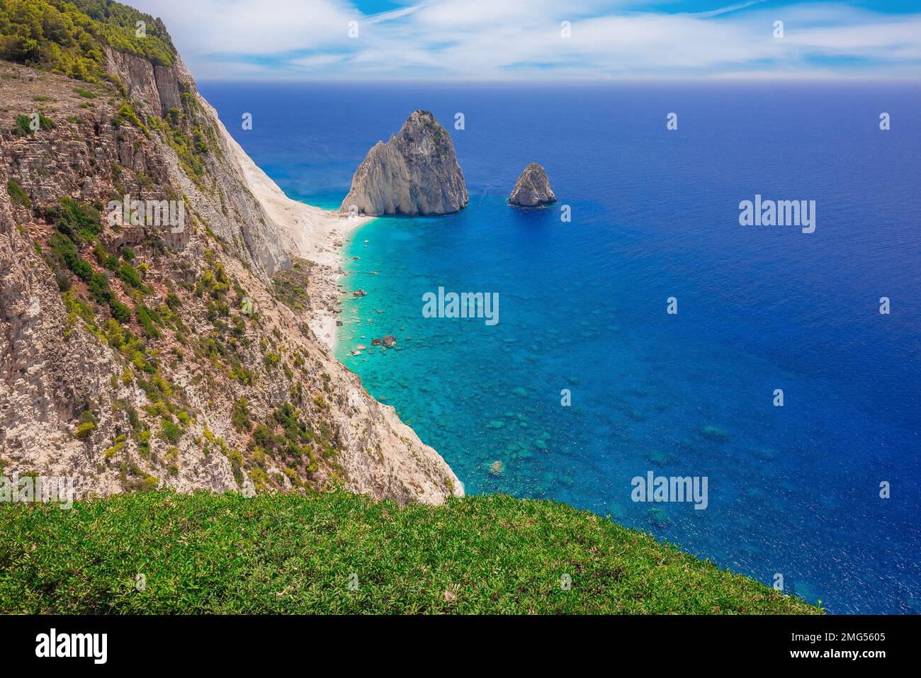 Mizithres cliff rock in zakynthos ionian island hi-res stock ...