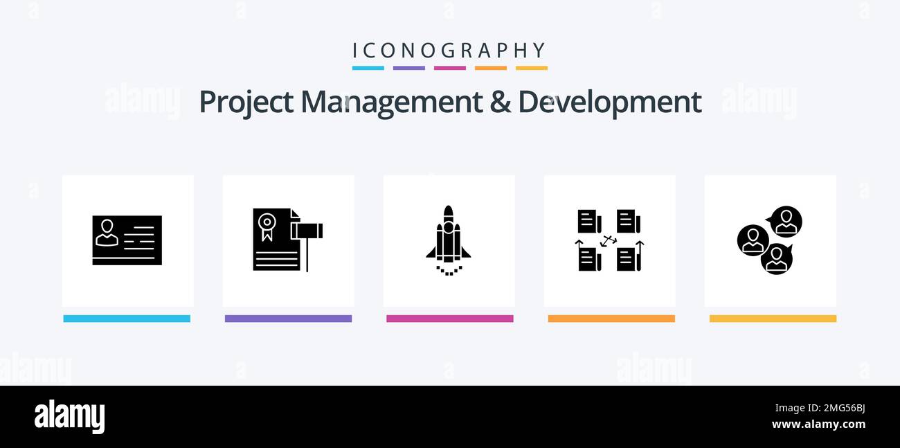 Project Management And Development Glyph 5 Icon Pack Including data ... Project Management And Development Glyph 5 Icon Pack Including data ...