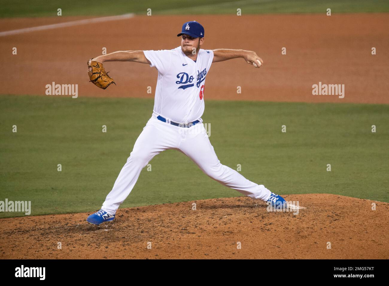 Los Angeles Dodgers relief pitcher Caleb Ferguson during a baseball ...