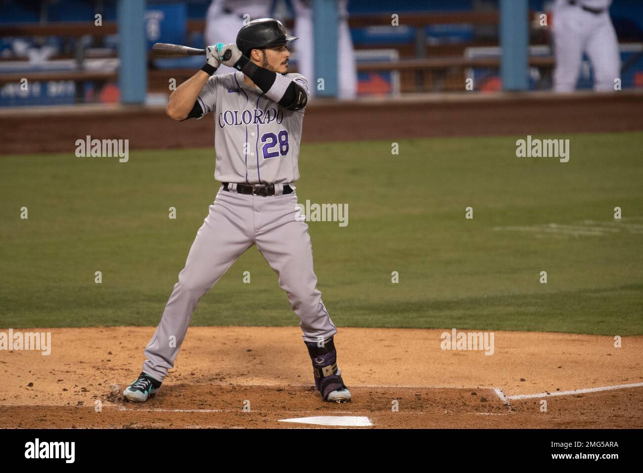 Colorado Rockies' Nolan Arenado during a baseball game against the Los ...