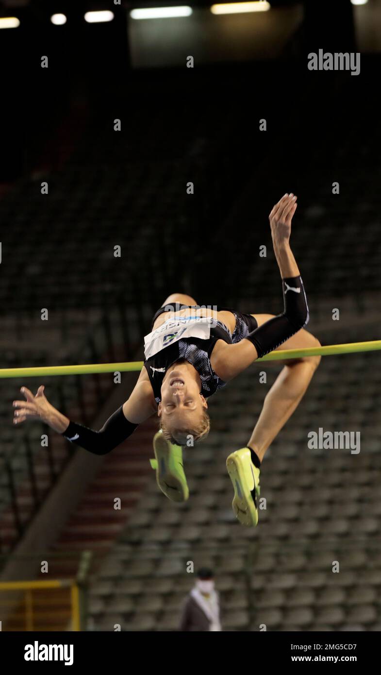 Sweden's Erika Kinsey during the High Jump Women at the Diamond League ...