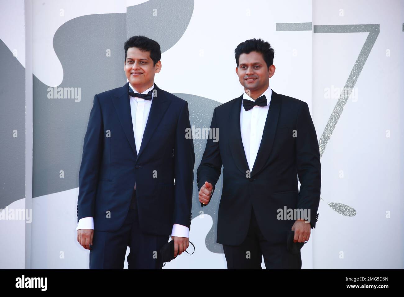 Director Chaitanya Tamhane, left, and actor Aditya Modak pose for ...