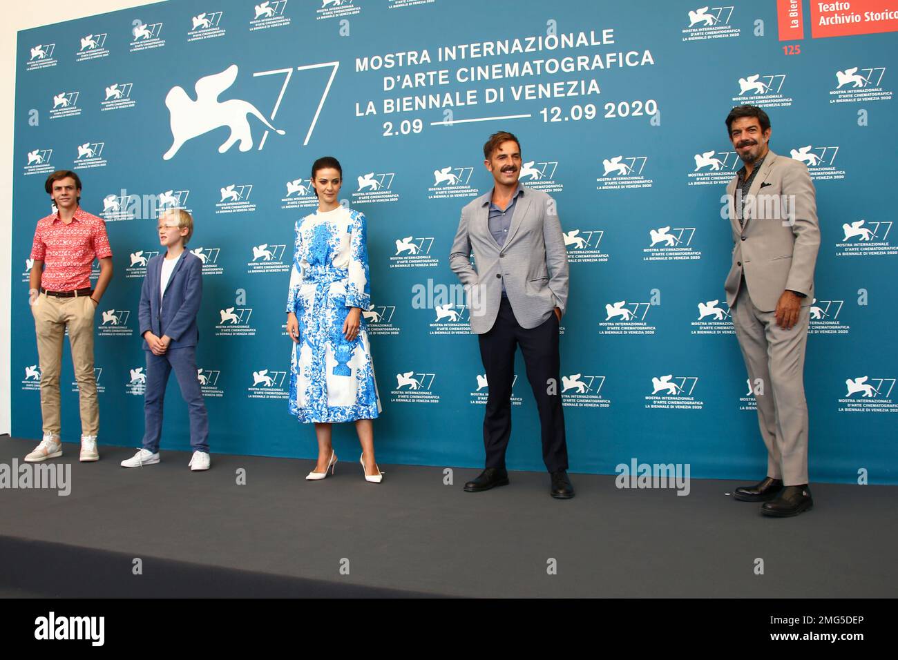 Actors Francesco Gheghi, from left, Mattia Garaci, Barbara Ronchi ...