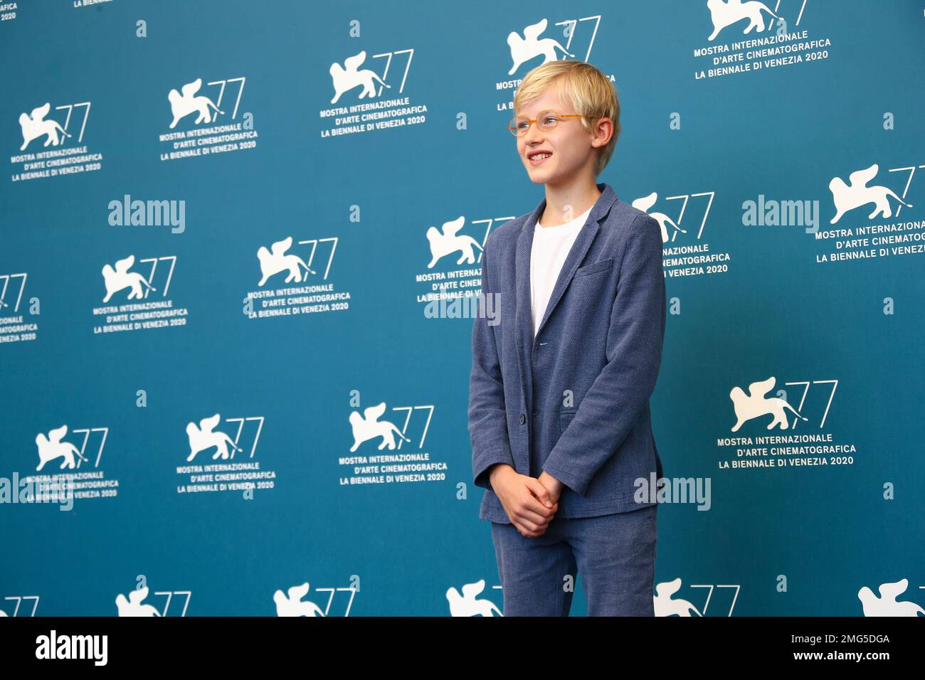 Actor Mattia Garaci poses for photographers at the photo call for the ...