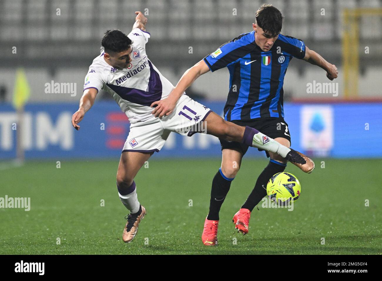 Monza, Italy. 25th Jan, 2023. Filippo Di Stefano of Acf Fiorentina and ...
