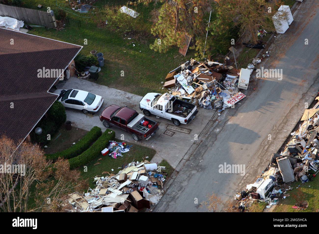 Aftermath - Aerial - 26-HK-296-7. Hurricane Katrina Stock Photo - Alamy