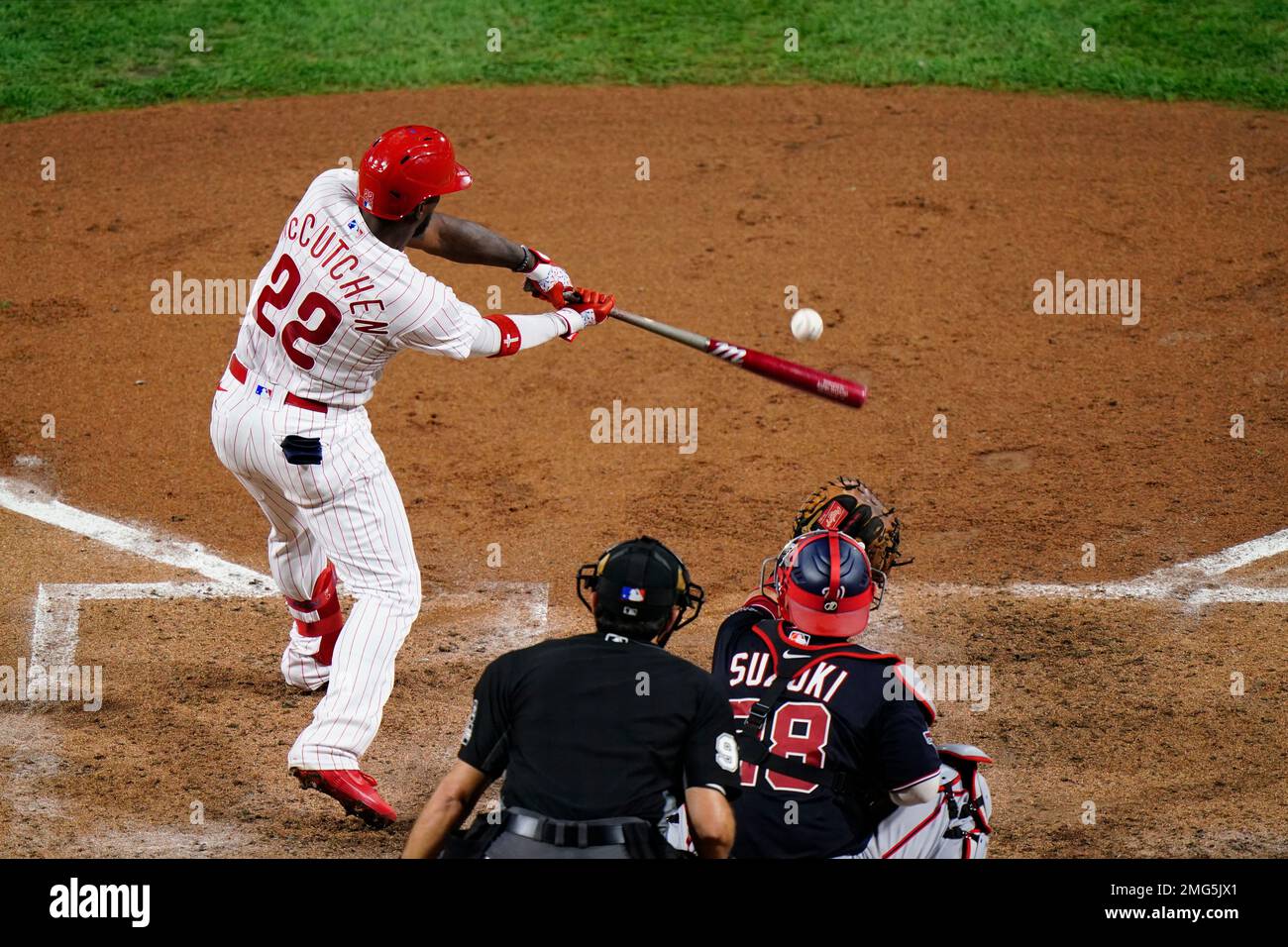 Philadelphia Phillies' Andrew McCutchen plays during a baseball game ...