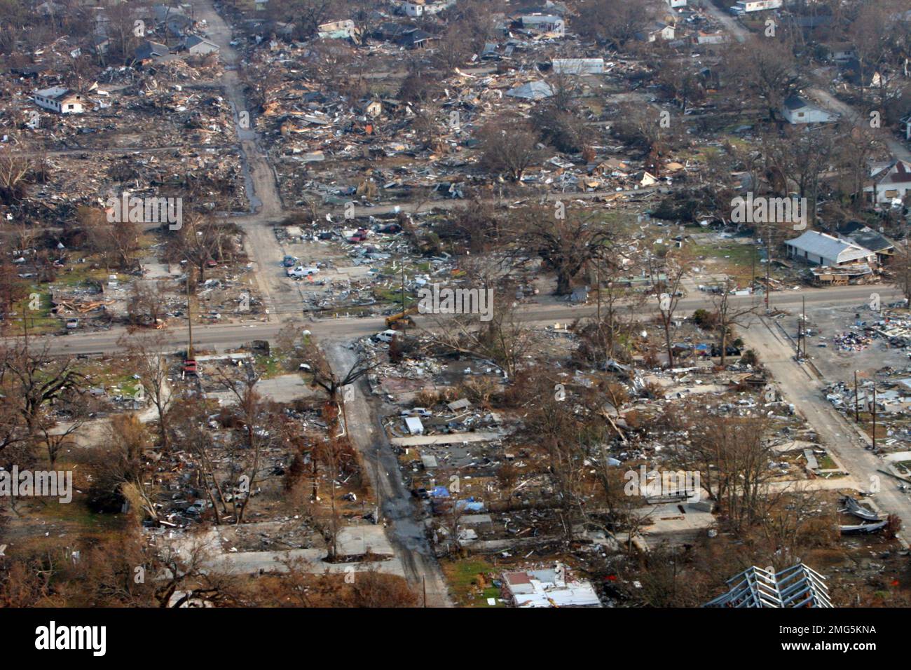 Aftermath - Aerial - 26-HK-296-62. Hurricane Katrina Stock Photo - Alamy