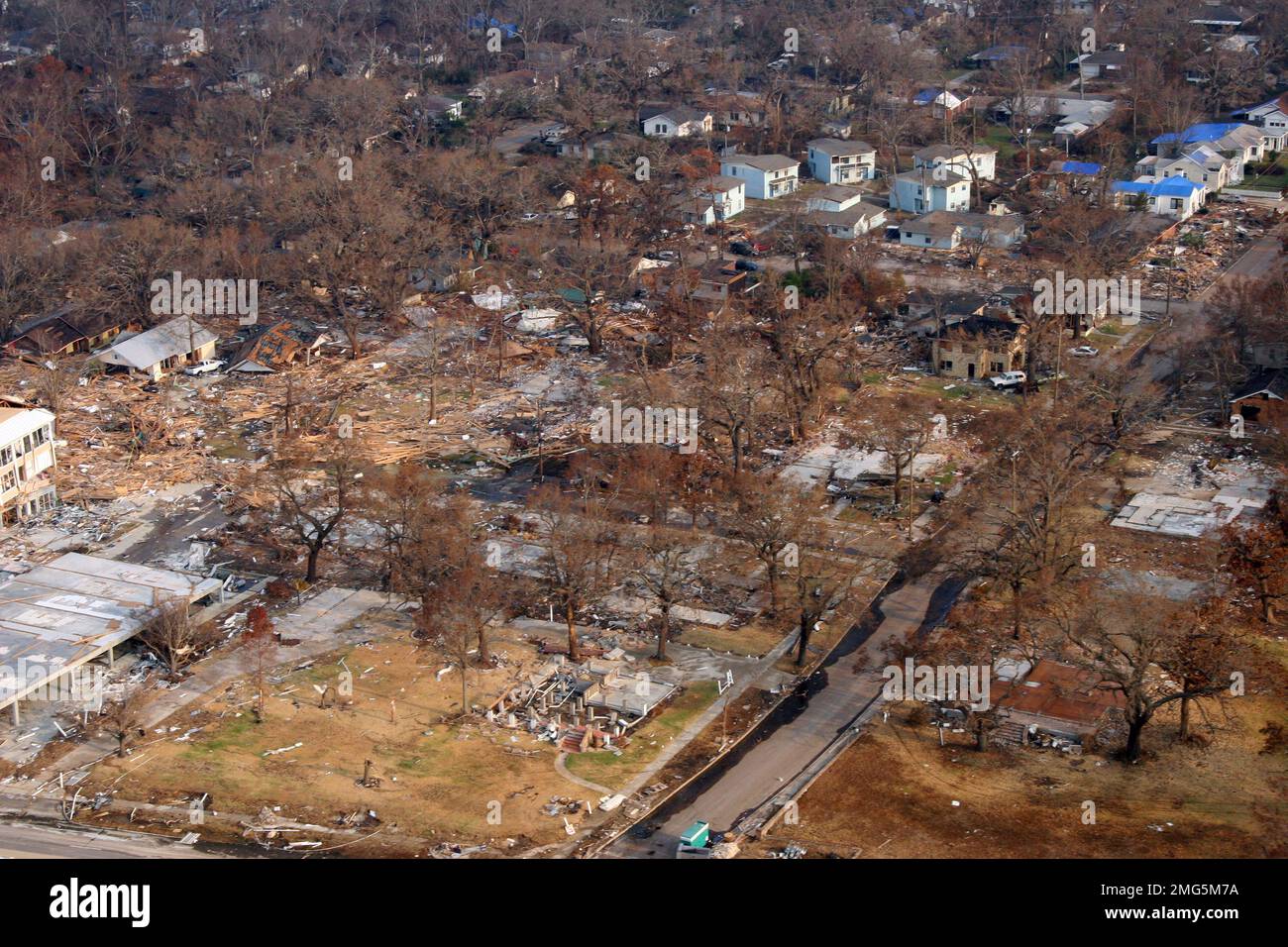 Aftermath - Aerial - 26-HK-296-76. Hurricane Katrina Stock Photo - Alamy