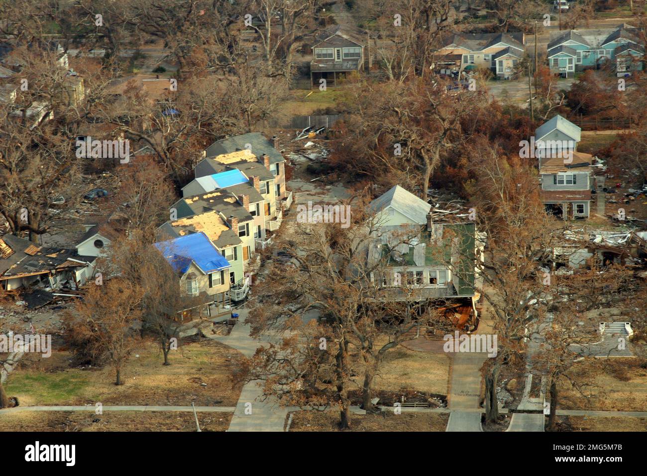 Aftermath - Aerial - 26-HK-296-73. Hurricane Katrina Stock Photo - Alamy