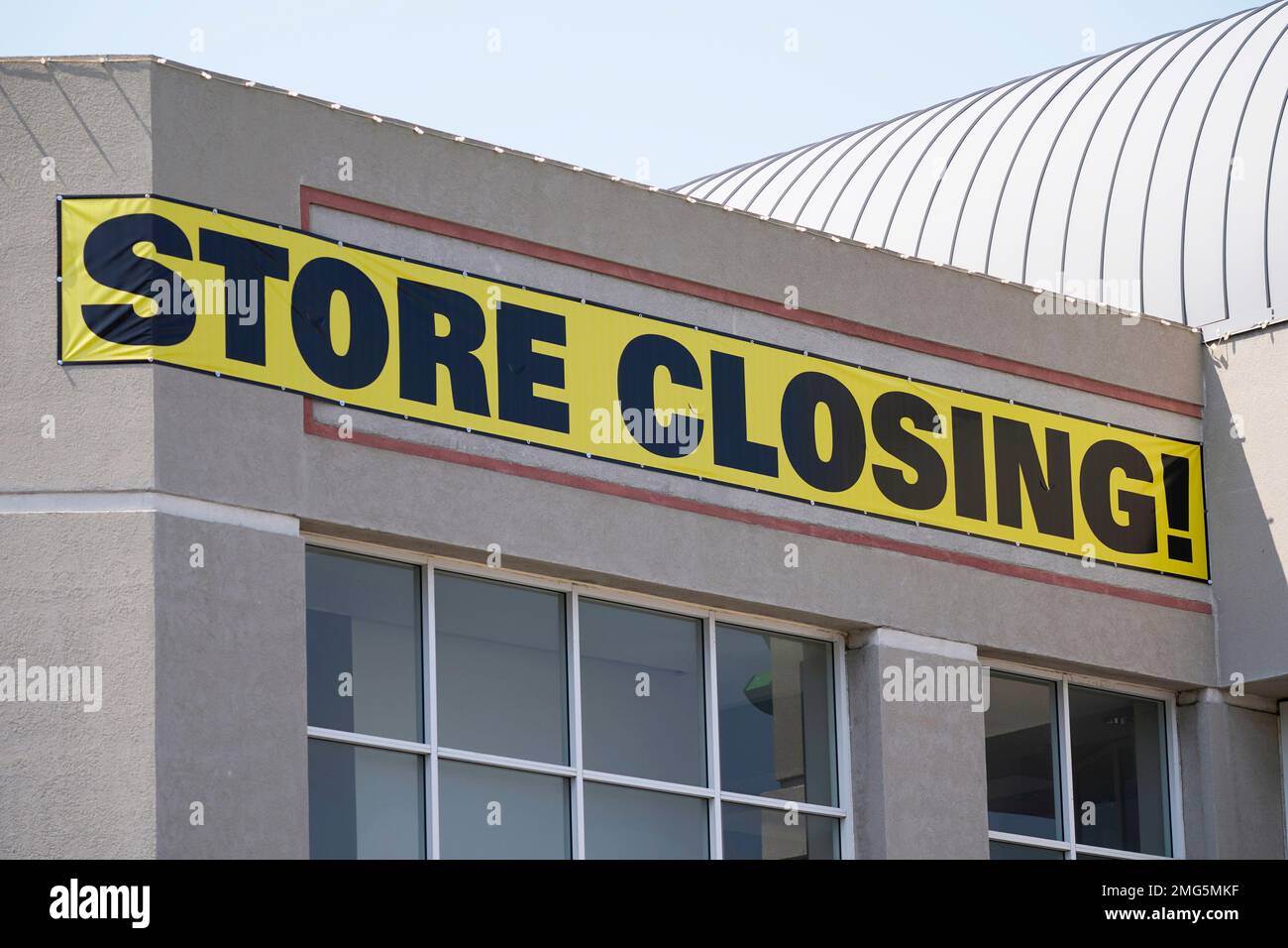 A store closing sign is shown on a Stein Mart store Sunday, Aug. 30 ...