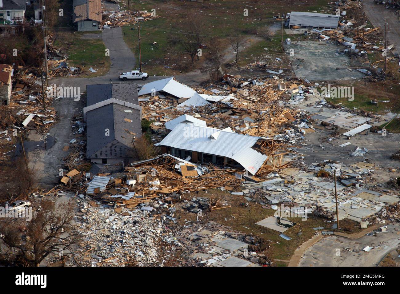 Aftermath - Aerial - 26-HK-296-87. Hurricane Katrina Stock Photo - Alamy