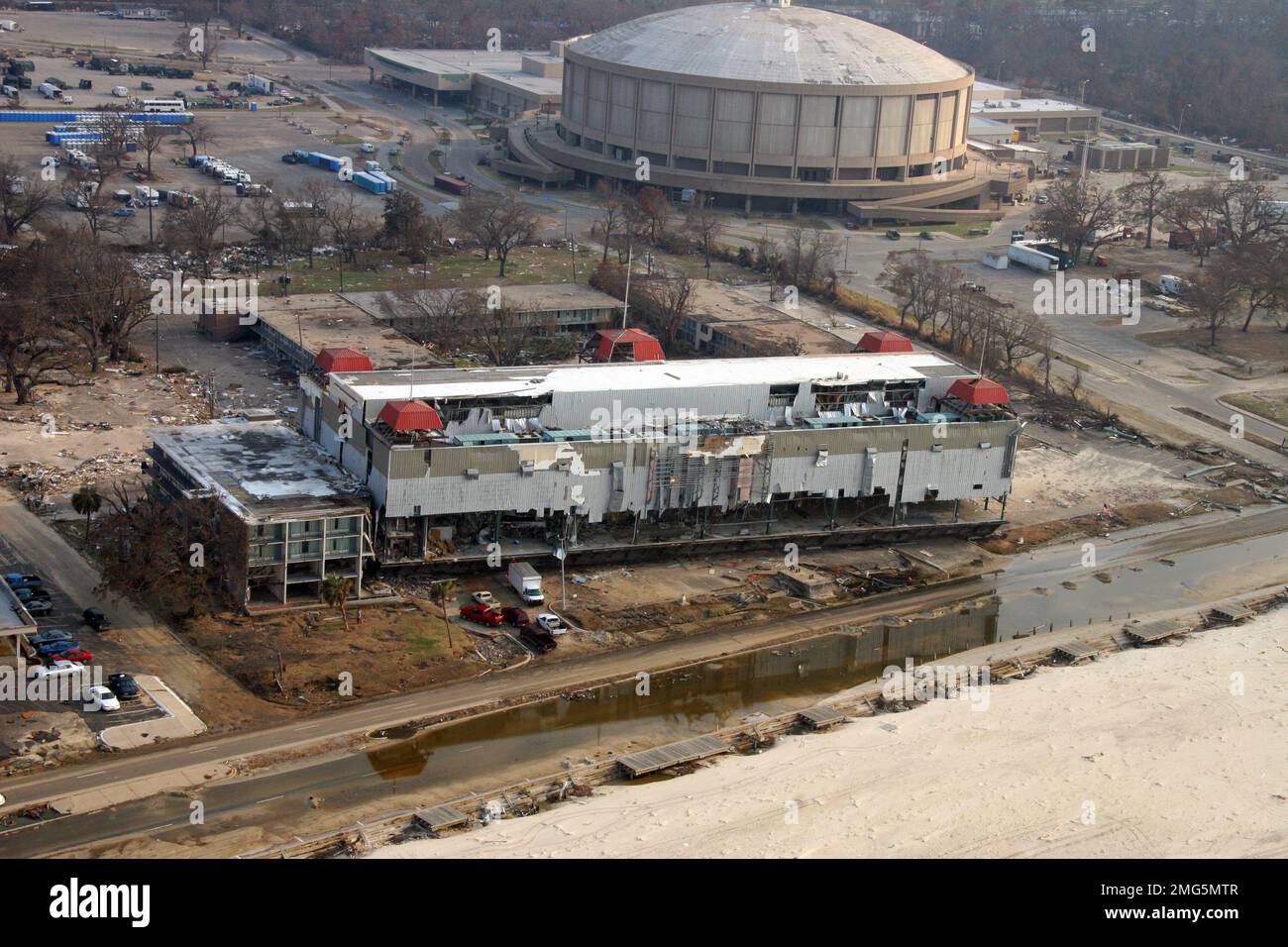 Aftermath - Aerial - 26-HK-296-85. Hurricane Katrina Stock Photo - Alamy