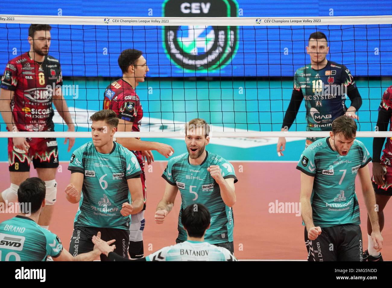 Pala Barton, Perugia, Italy, January 25, 2023, swd powervoleys duren ...