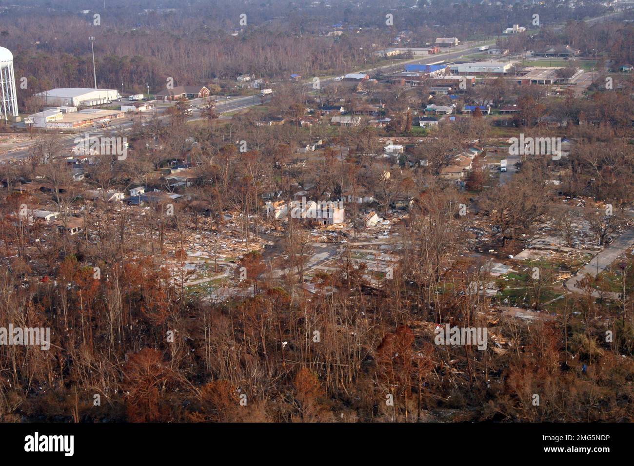 Aftermath - Aerial - 26-HK-296-96. Hurricane Katrina Stock Photo - Alamy