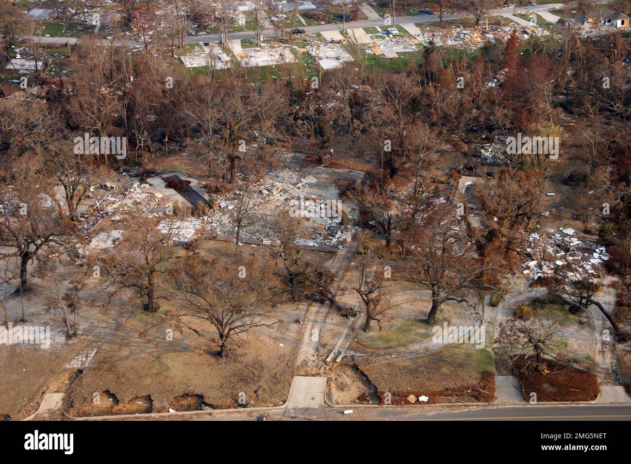 Aftermath - Aerial - 26-HK-296-95. Hurricane Katrina Stock Photo - Alamy