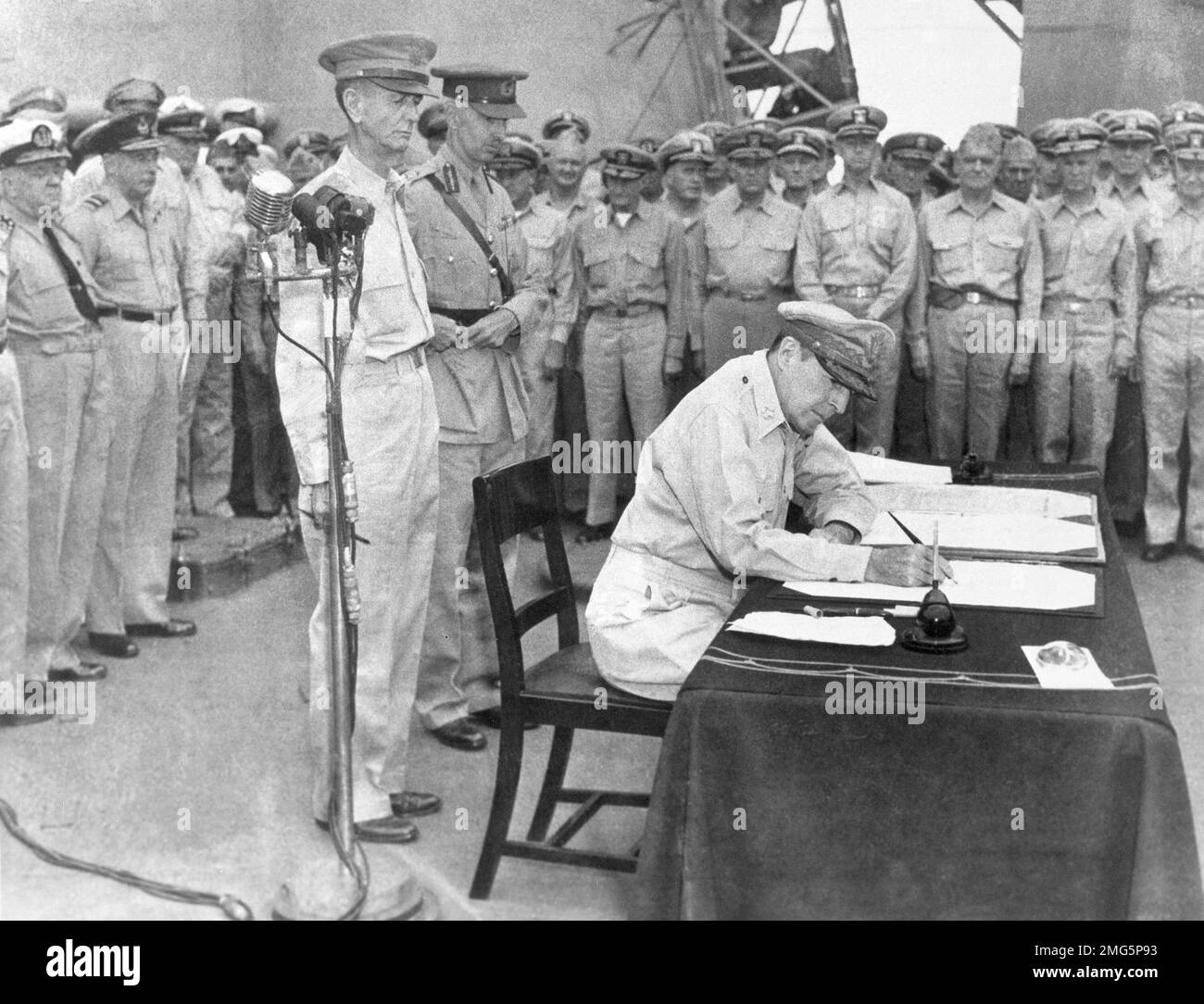 FILE- In this Sept. 2, 1945, file photo, U.S. Gen. Douglas MacArthur ...
