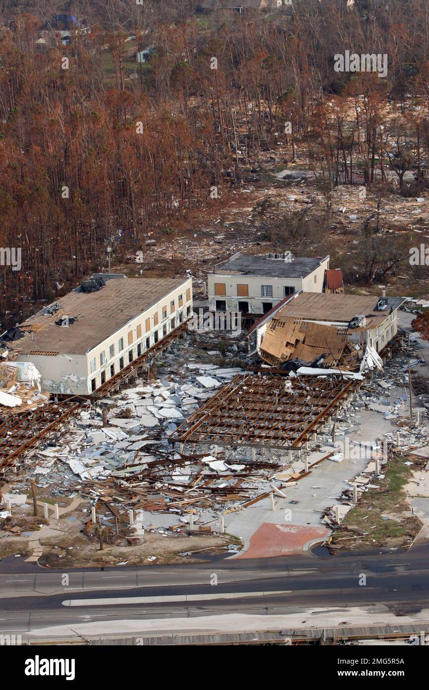 Aftermath - Aerial - 26-HK-296-147. Hurricane Katrina Stock Photo - Alamy