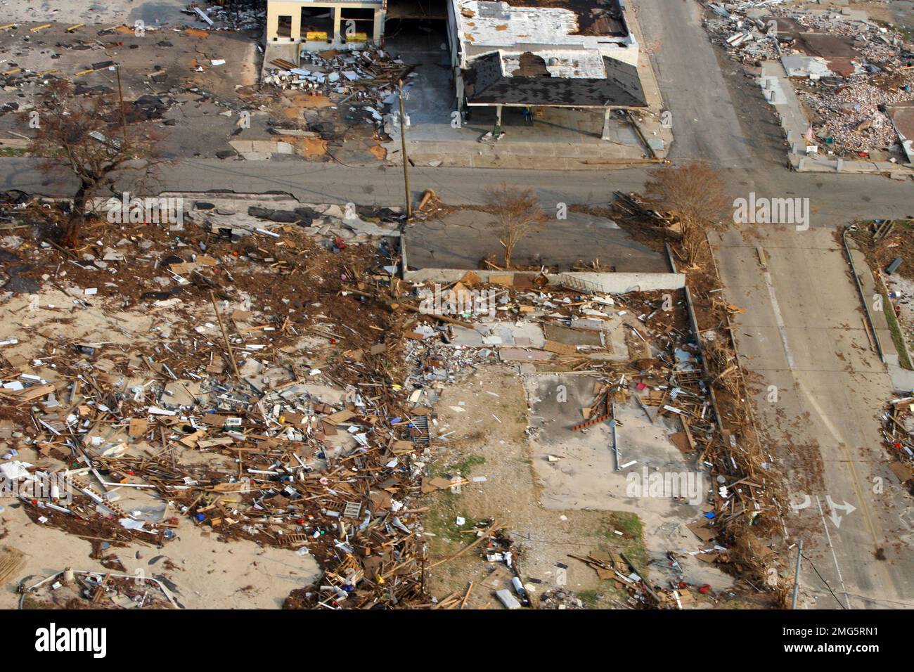 Aftermath - Aerial - 26-HK-296-154. Hurricane Katrina Stock Photo - Alamy