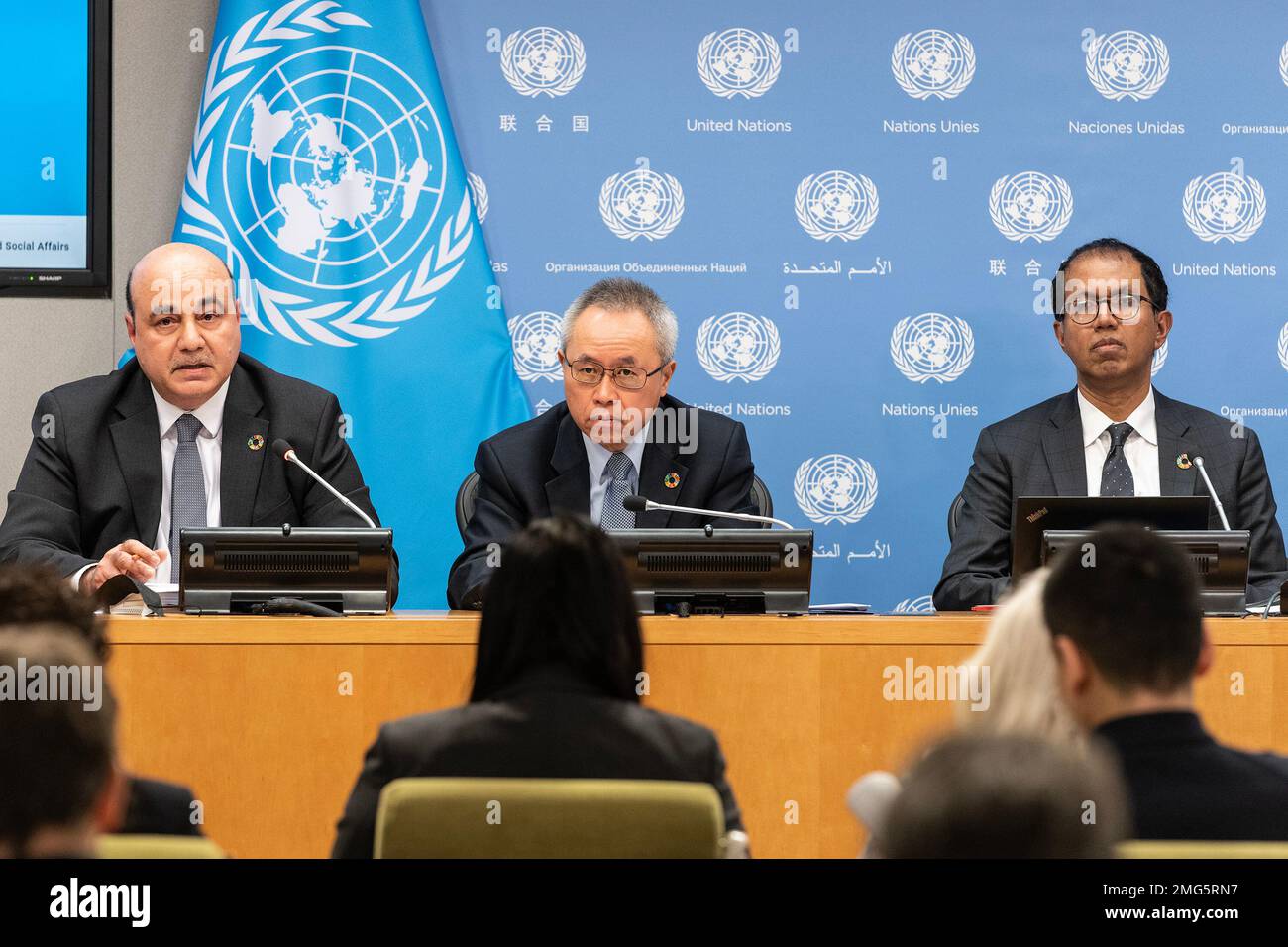 New York, New York, USA. 25th Jan, 2023. Hamid Rashid, Li Junhua ...
