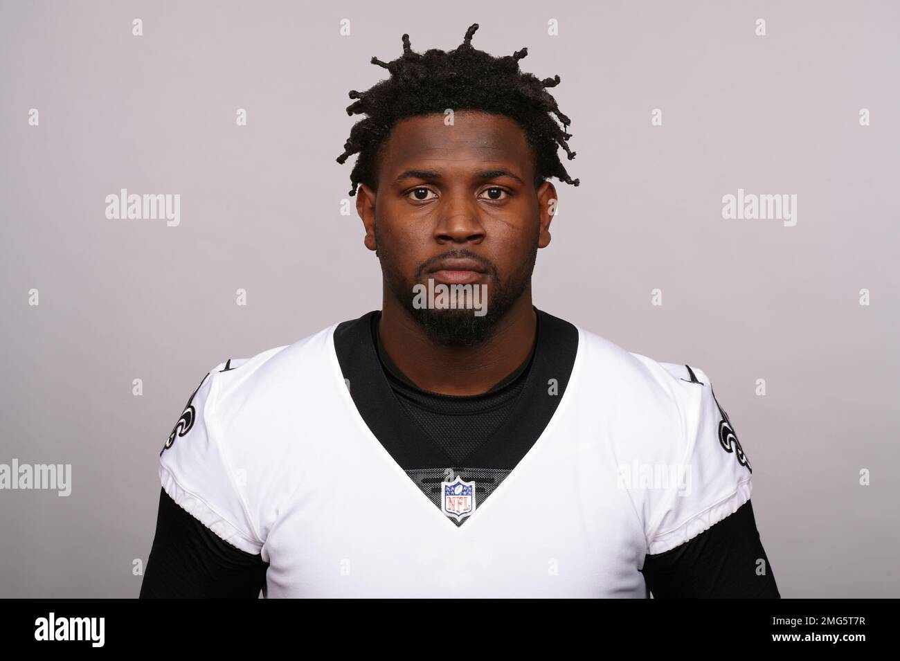 This is a photo of Mario Edwards Jr. of the New Orleans Saints NFL ...