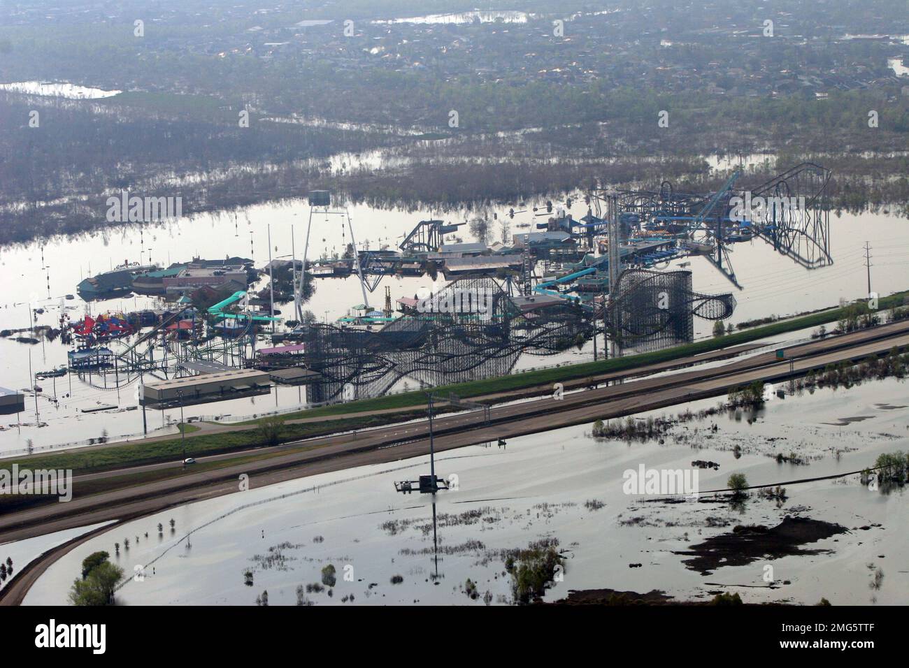 Aftermath - Aerial - 26-HK-296-187. Hurricane Katrina Stock Photo - Alamy