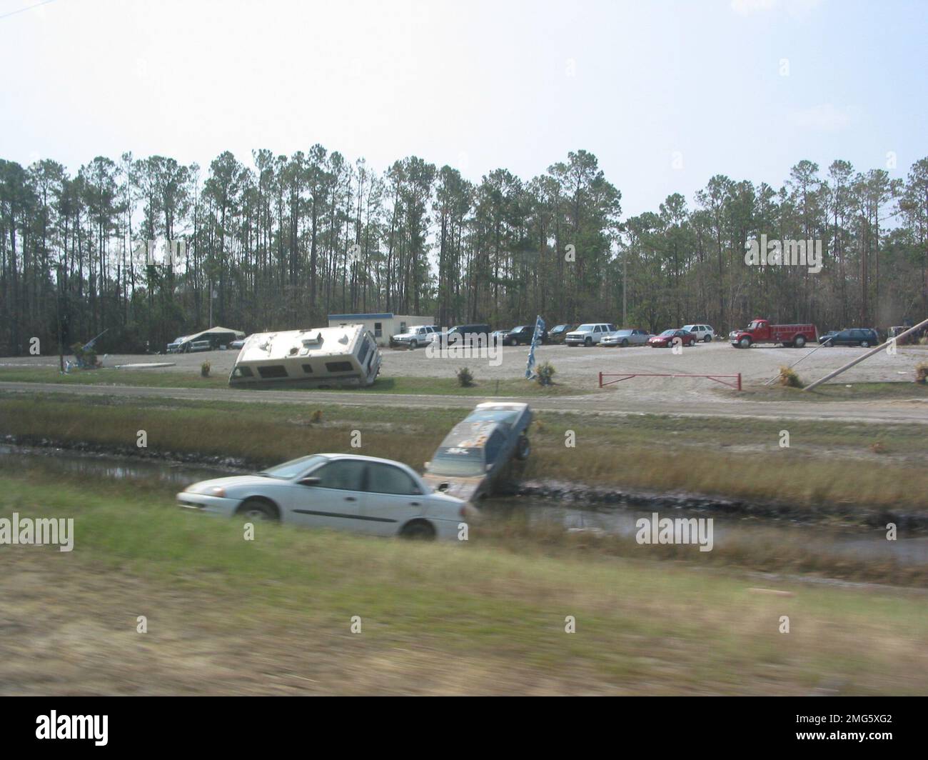 Aftermath - Displaced Boats - Miscellaneous - 26-HK-28-174. parking lot ...