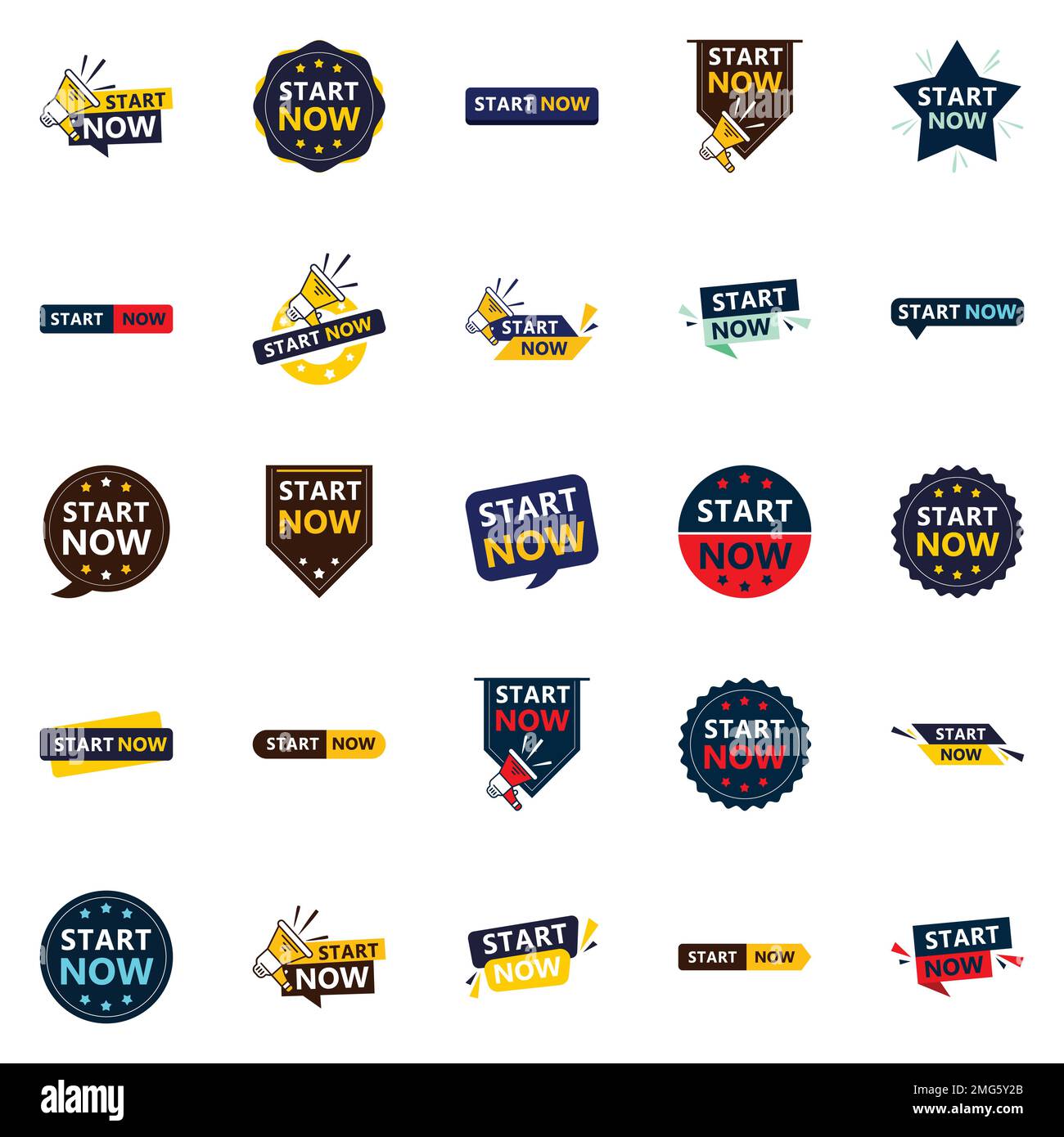 Start here buttons Stock Vector Images - Alamy