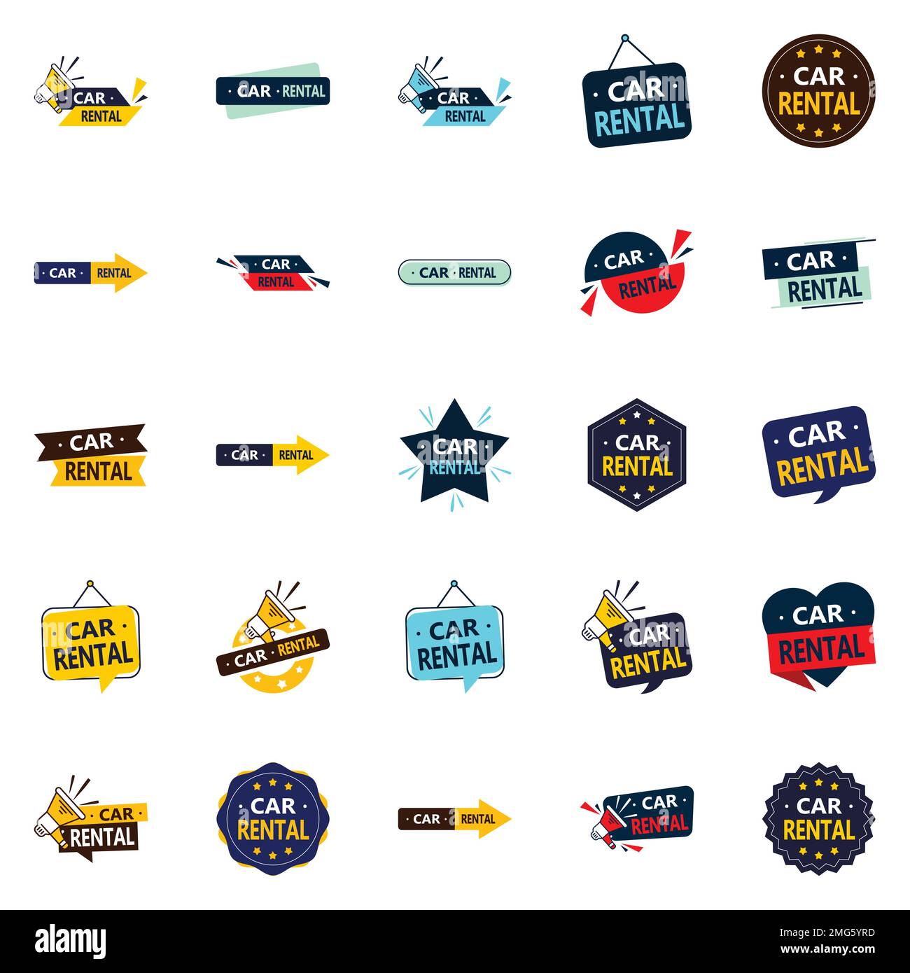 25 Eye catching vector designs for a new look in your car rental ...