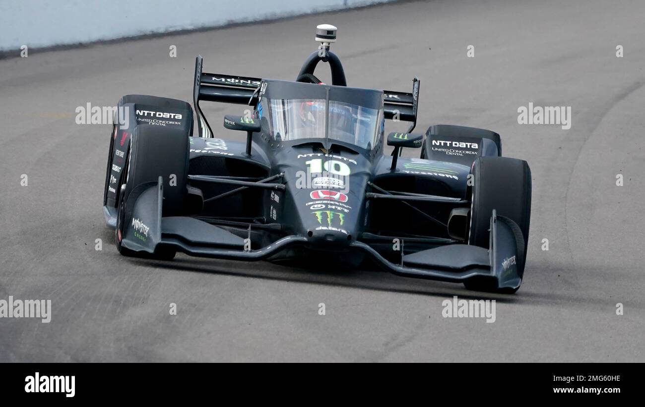 Felix Rosenqvist drives during the IndyCar auto race at World Wide ...