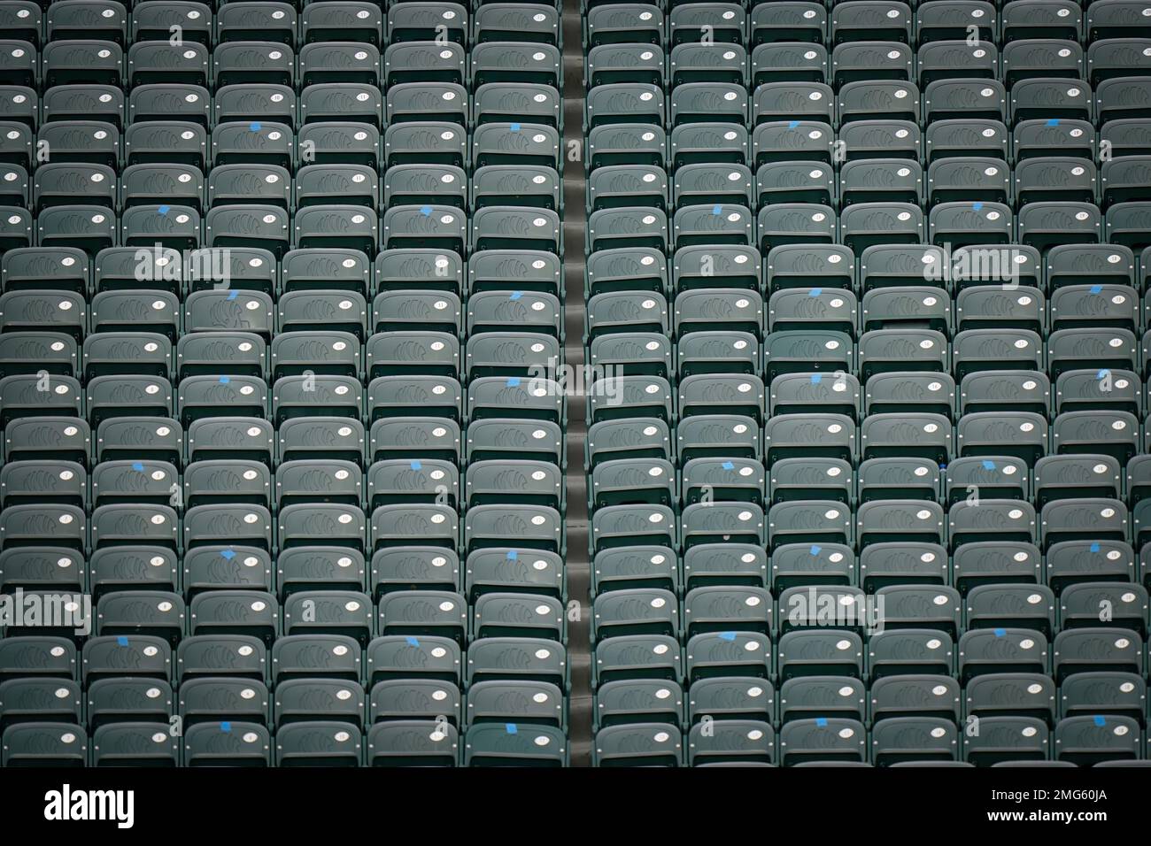 Empty seats in Paul Brown Stadium before an NFL football team scrimmage ...