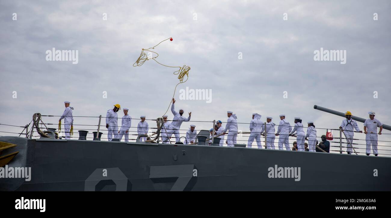 220822-N-KY668-1083 NAVAL STATION MAYPORT, Fla. (Aug. 22, 2022) Sailors ...