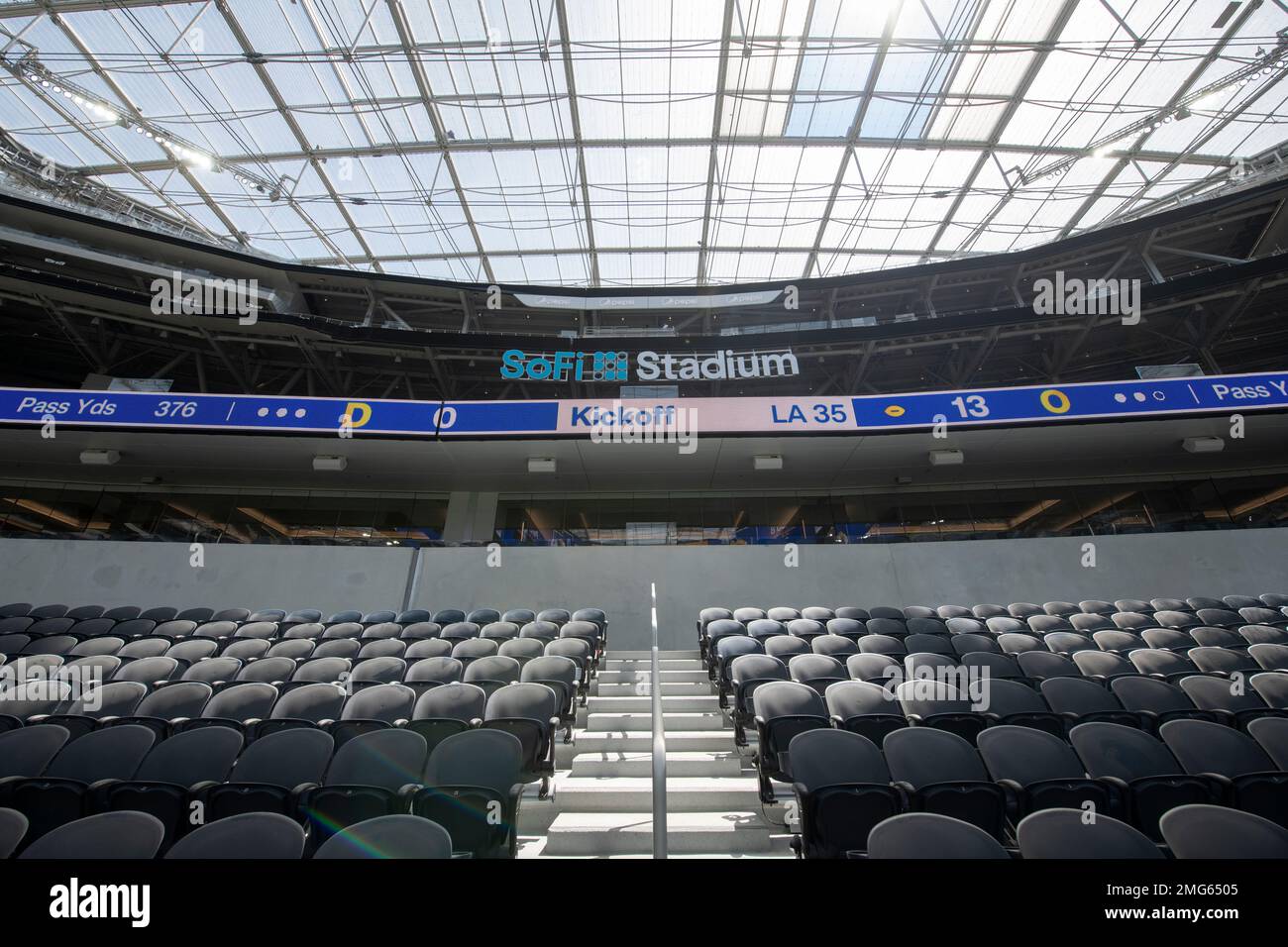 General interior view of SoFi Stadium, the future home of the Los ...