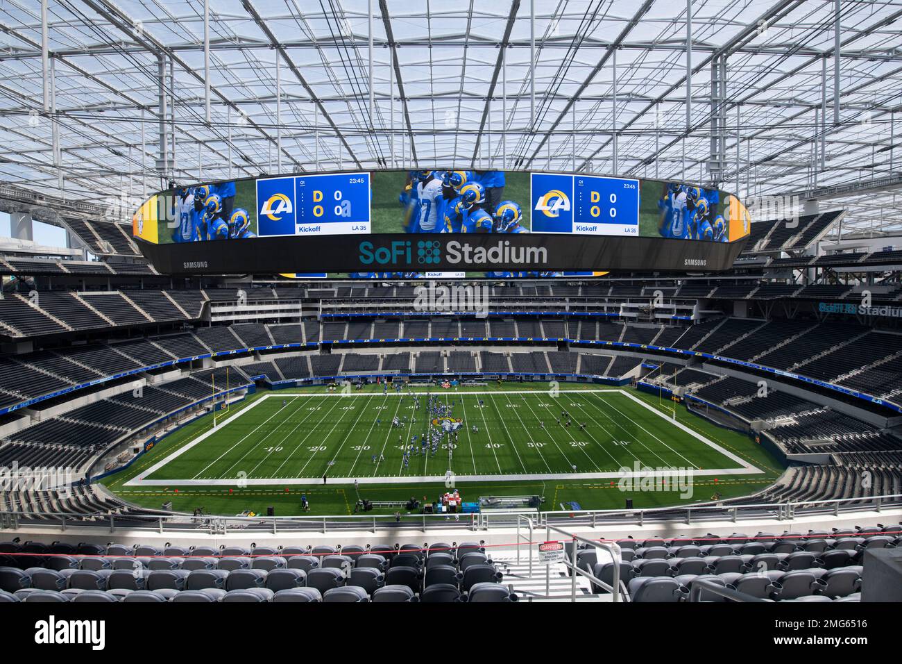 General interior view of SoFi Stadium, the future home of the Los ...