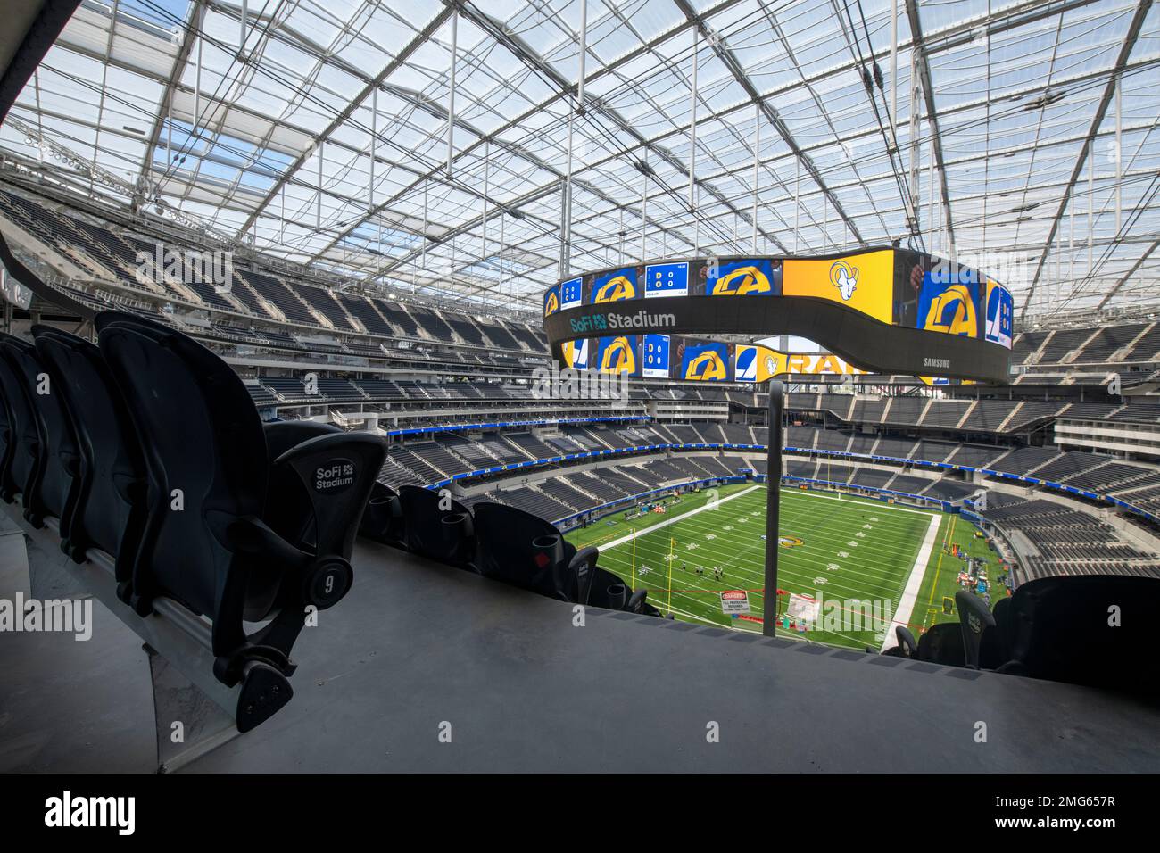 General interior view of SoFi Stadium, the future home of the Los ...