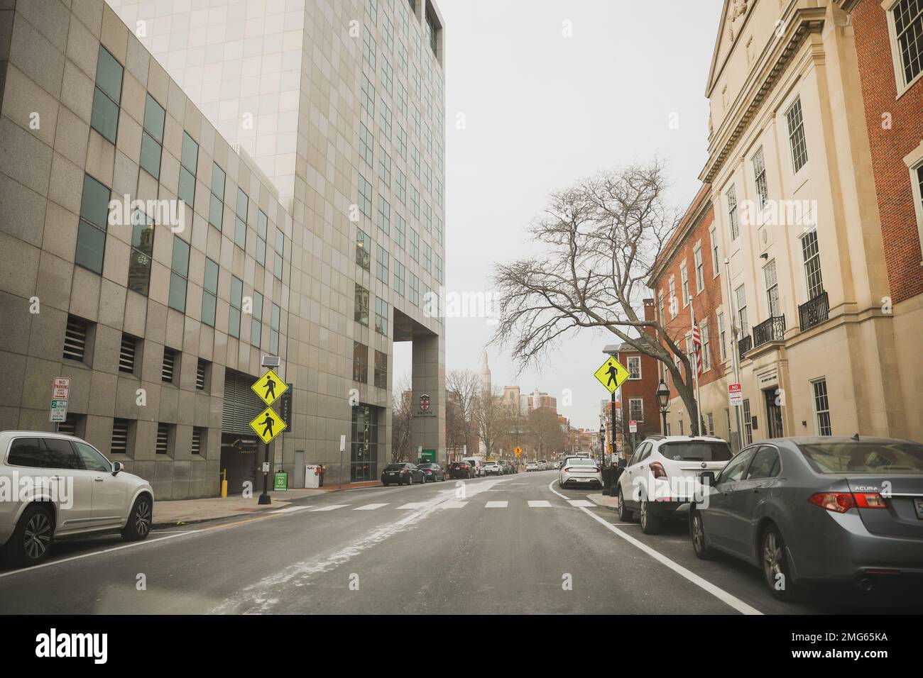 Street photos Rhode Island Providence urban buildings driving Stock ...