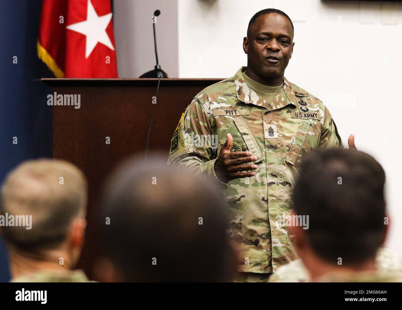 U.S. Army Command Sergeant Major David Pitt, Division Sergeant Major ...