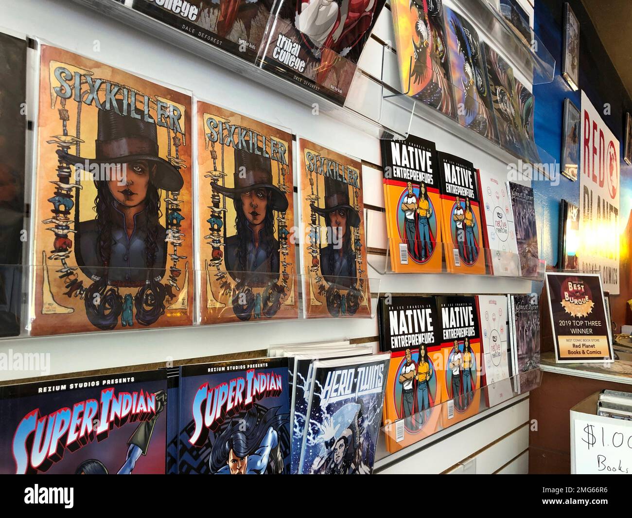This Aug. 19, 2020, image shows some of the comics for sale at Red ...