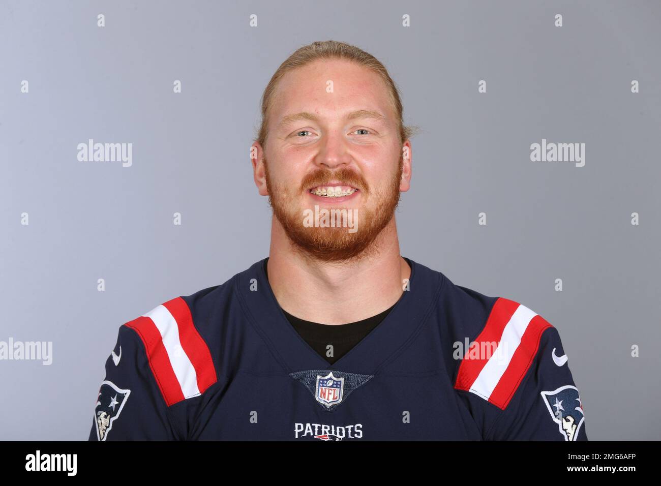 This is a 2020 photo of Hjalte Froholdt of the New England Patriots NFL ...