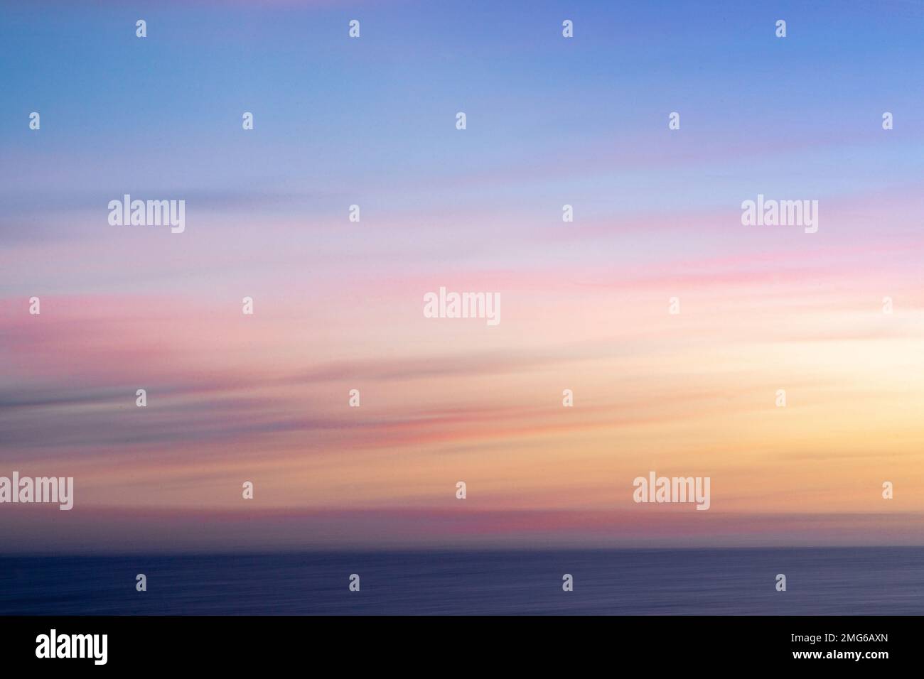 Atlantic Ocean, Sunset ICM Stock Photo - Alamy