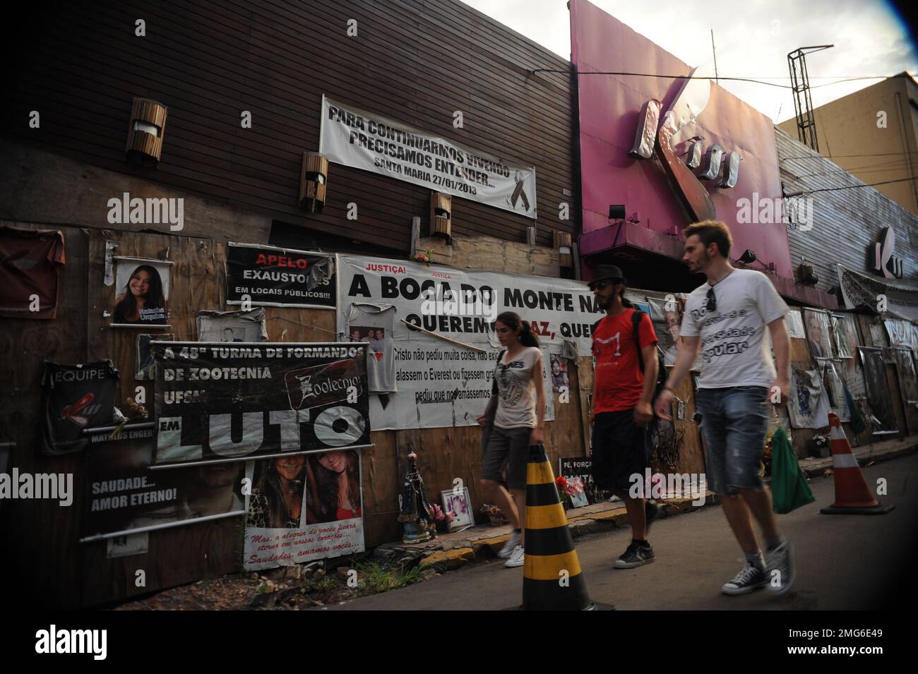 Boate Kiss nightclub Santa Maria city. Mourning vigil tribute to 242 ...
