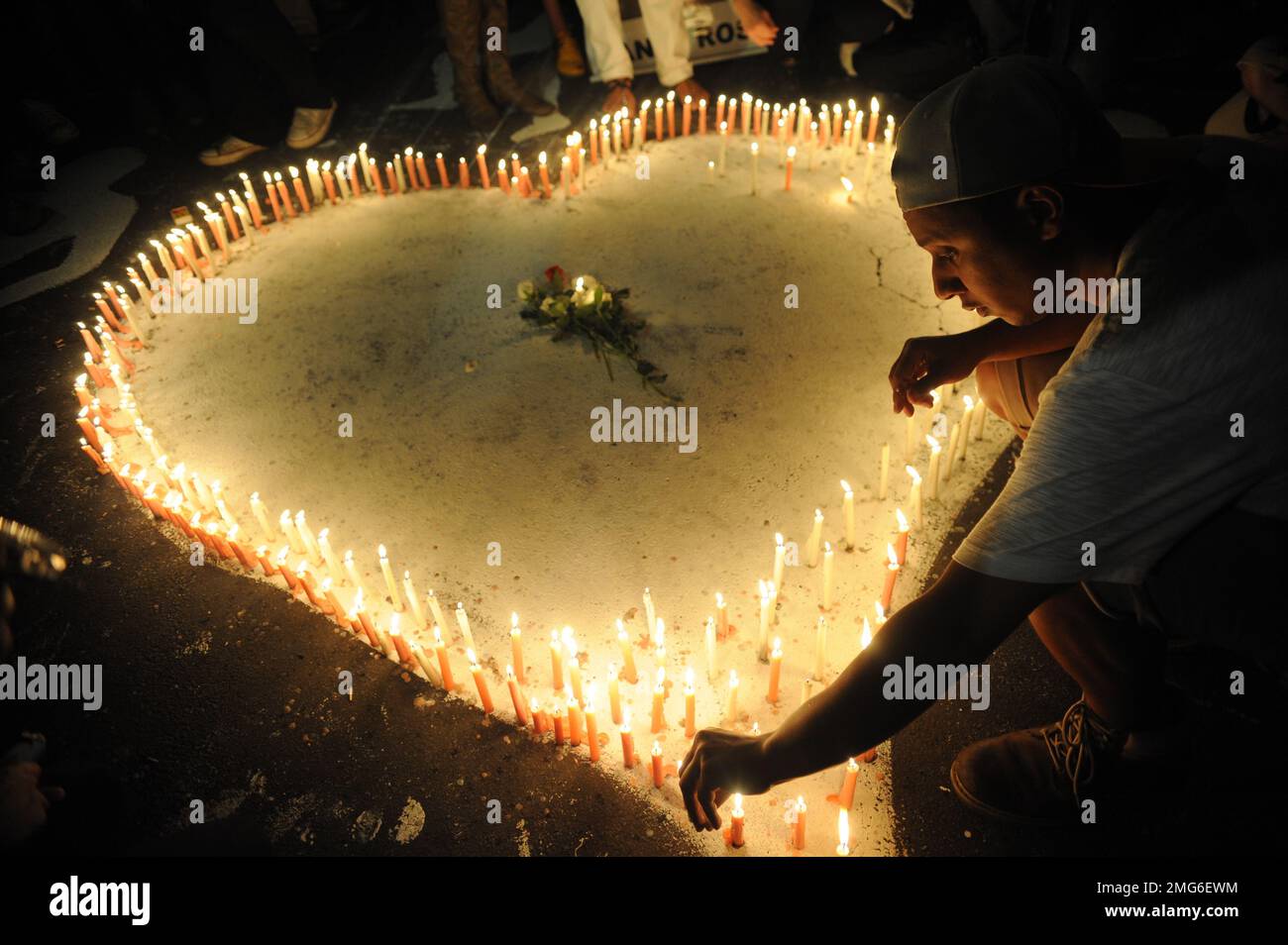 Boate Kiss nightclub Santa Maria city. Mourning vigil tribute to 242 ...