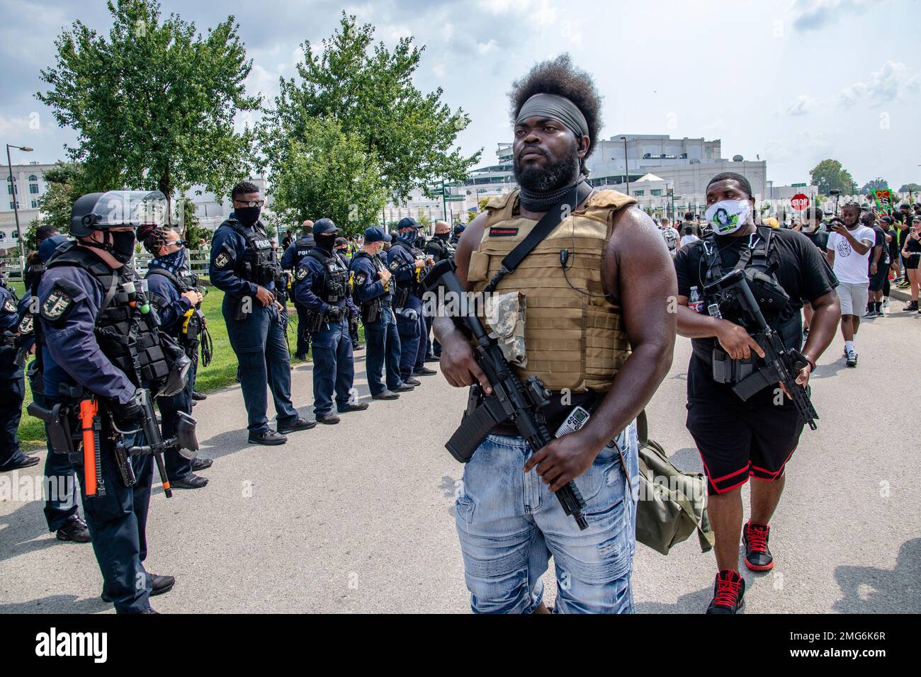 The United Pharaoh's Guard participates in the Good Trouble Tuesday ...